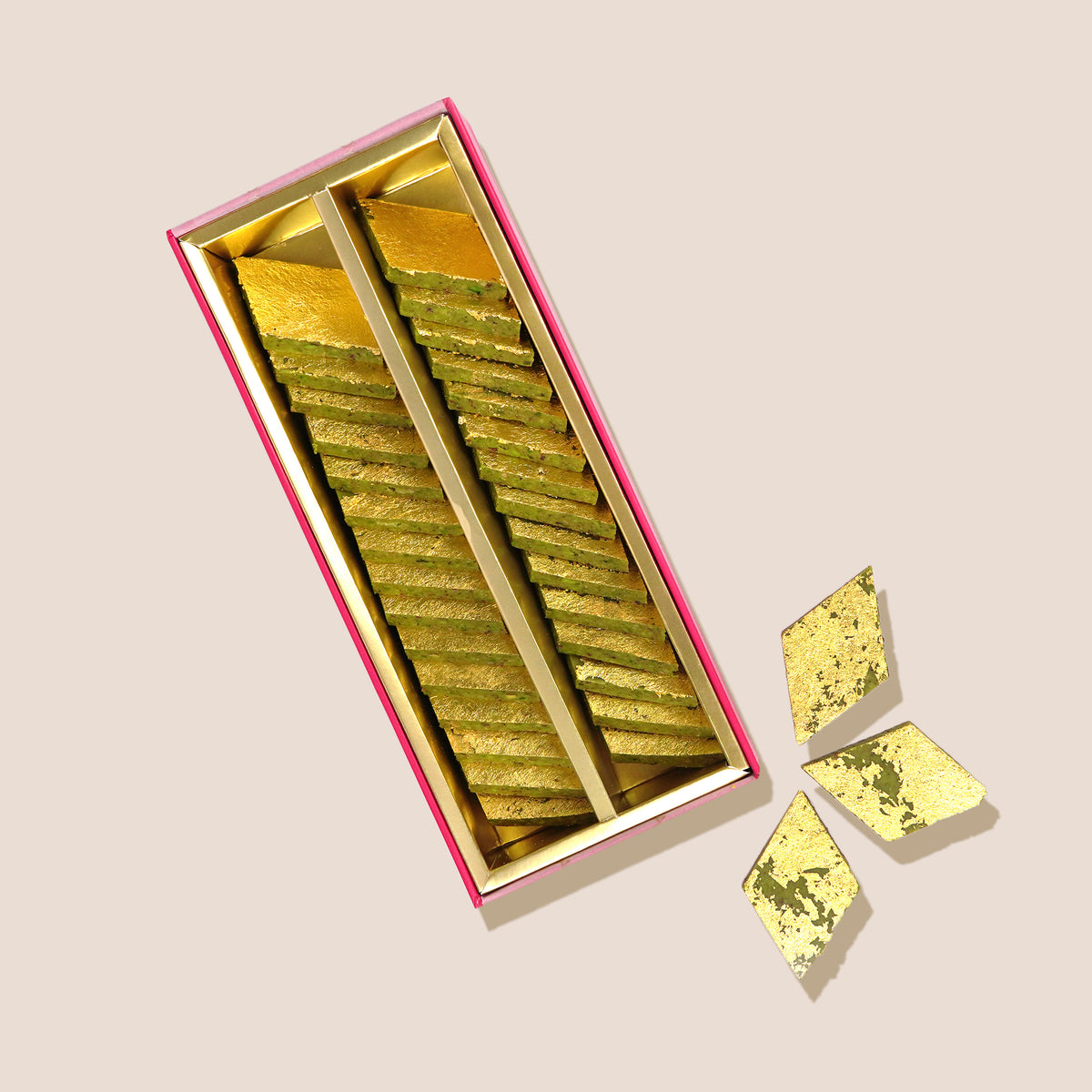 Luxurious Gold Pista Katli Mithai - Special Diwali Mithai