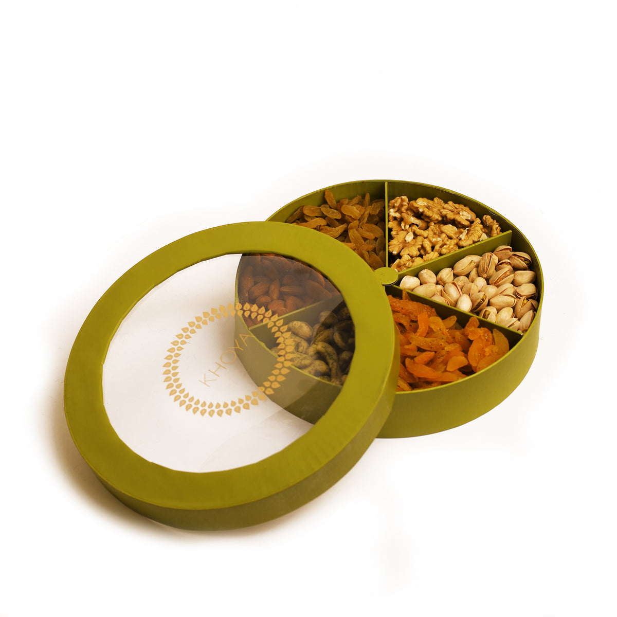 Round Dry Fruit Box Perfect Gift Box KHOYA MITHAI Round Dry Fruit Box Perfect Gift Box KHOYA MITHAI